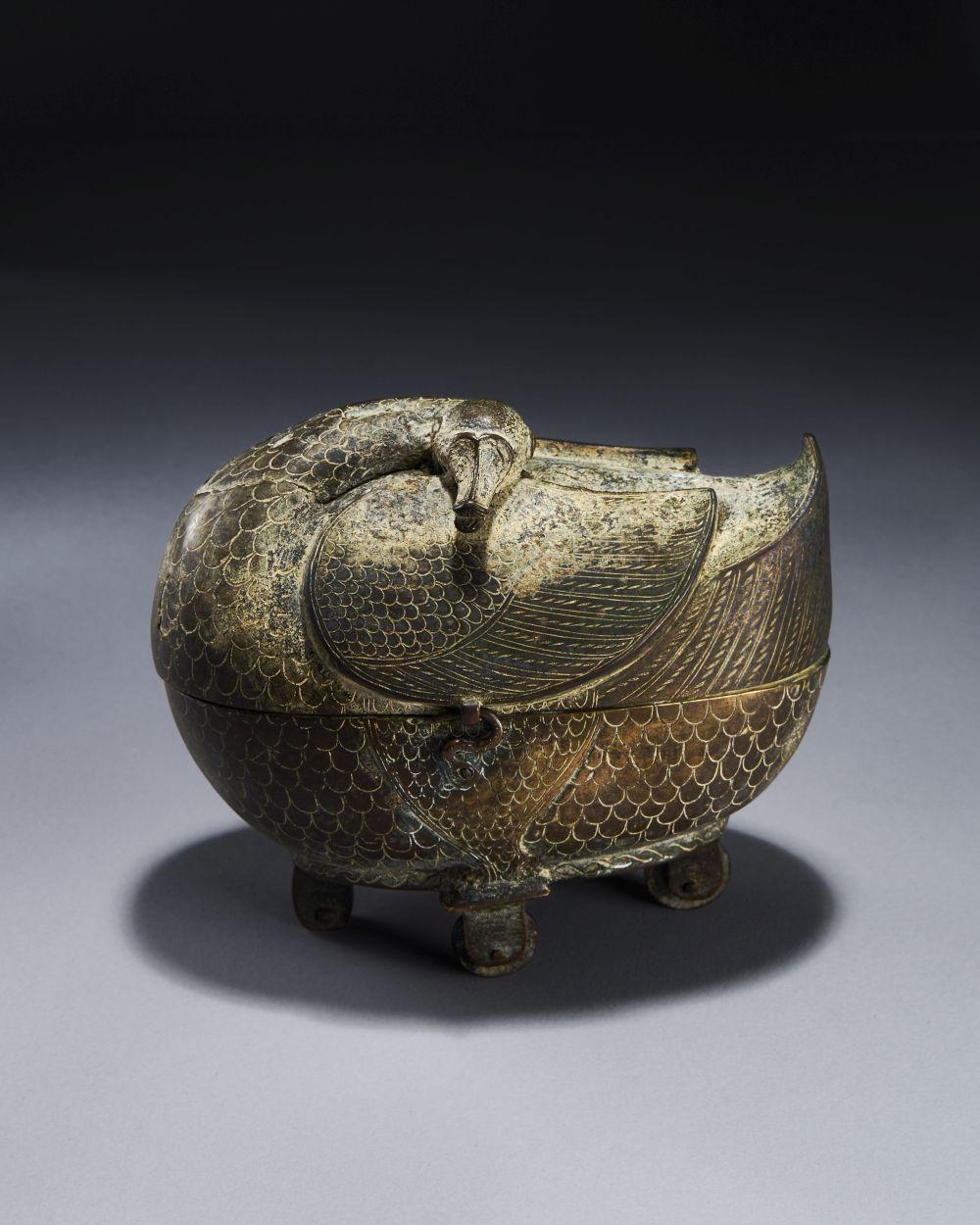 Indian School, 17th Century | A RARE DUCK SHAPED CONTAINER | MutualArt