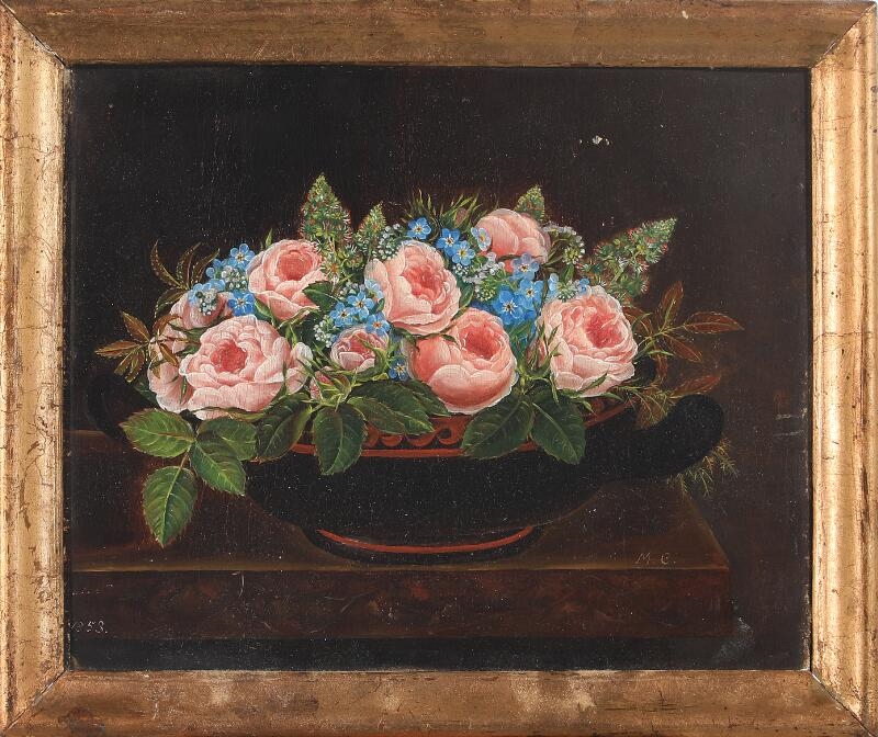 Johan Laurentz Jensen | Still life with flowers in a jardinere (Circa ...