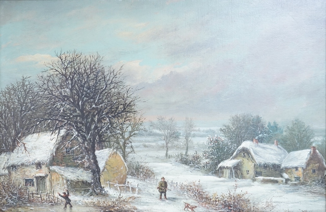 William Stone | William Stone (1840-1913), oil on canvas, ‘Winter scene ...
