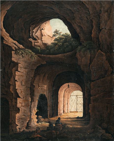 German School, 18th Century | View into the catacombs of the Colosseum ...