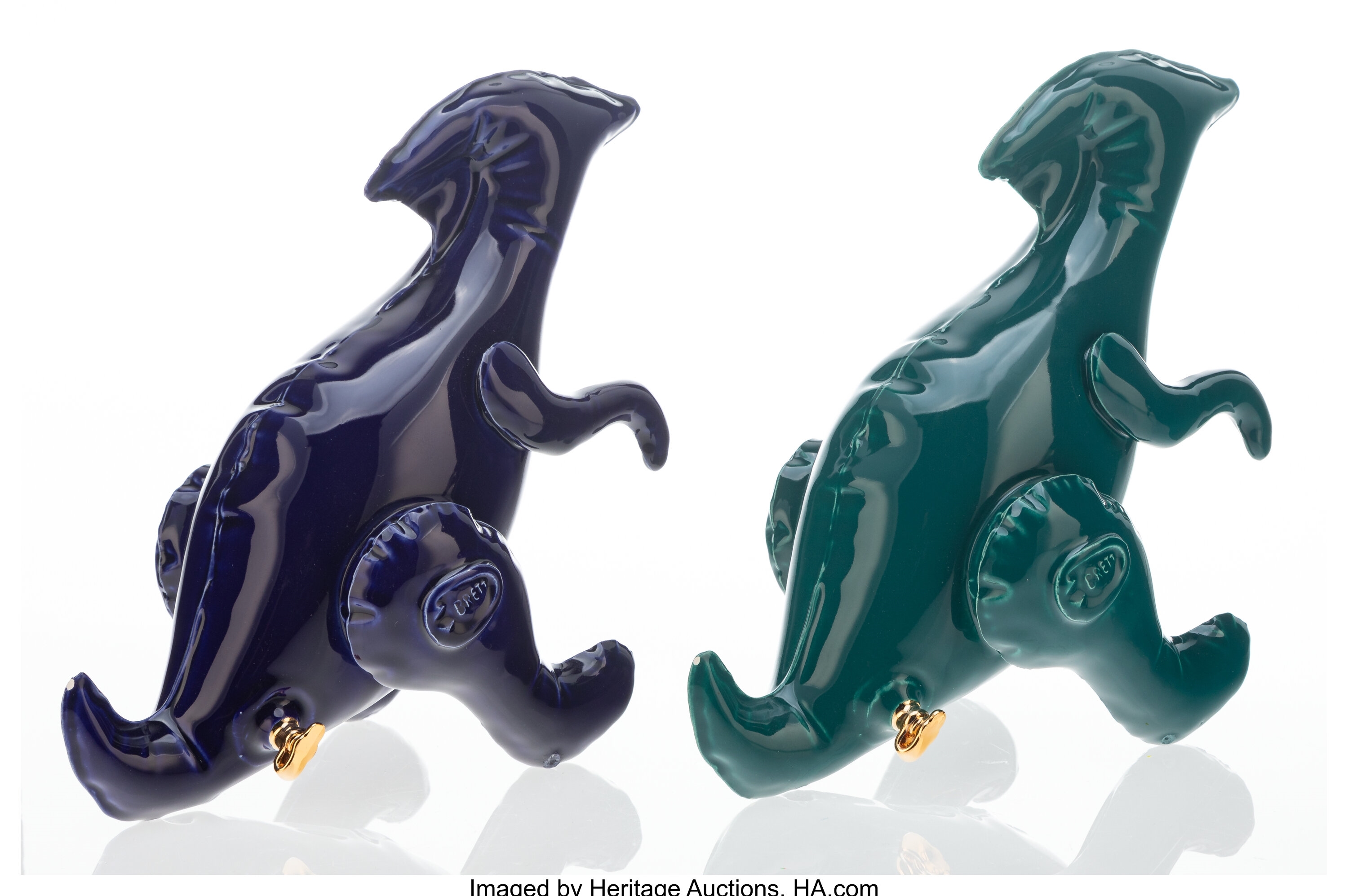 Brett Kern | Inflatable Parasaurolophus (two works (2019) | MutualArt