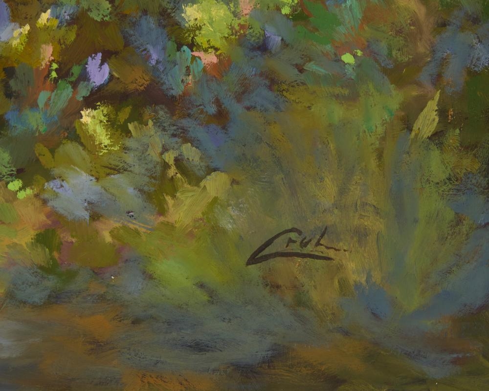 Ralph Love | Pergola in a forest interior | MutualArt