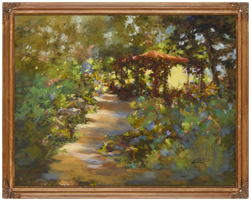 Ralph Love | Pergola in a forest interior | MutualArt