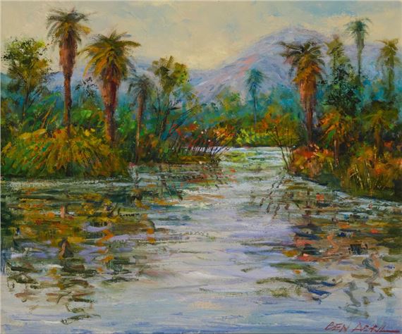 Ben Abril | Arboretum Lagoon at Lucky Baldwin's | MutualArt