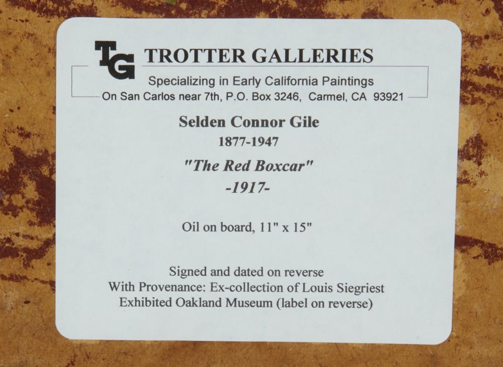 Selden Connor Gile | The Red Boxcar (1917) | MutualArt