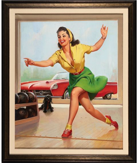 Gil Elvgren | 7/10 Split, 1963 (1963) | MutualArt