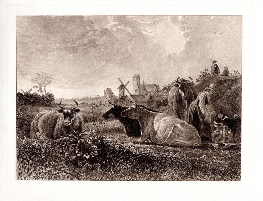 Aelbert Cuyp | Aelbert Cuyp Milking Time | MutualArt