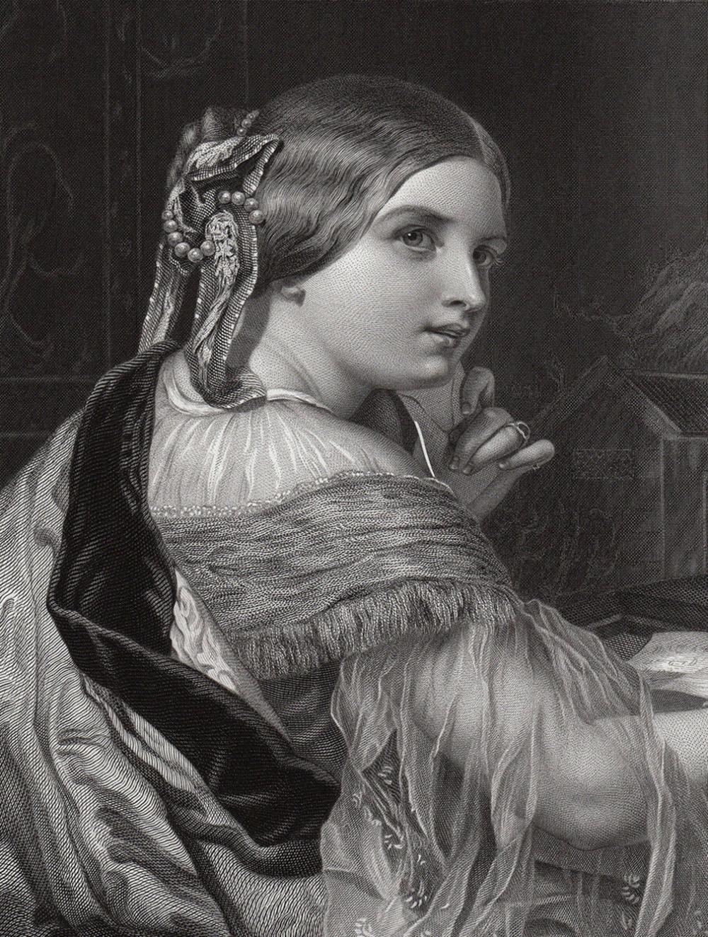 James Sant | James Sant The Fair Correspondent 1867 Engraving Signed ...