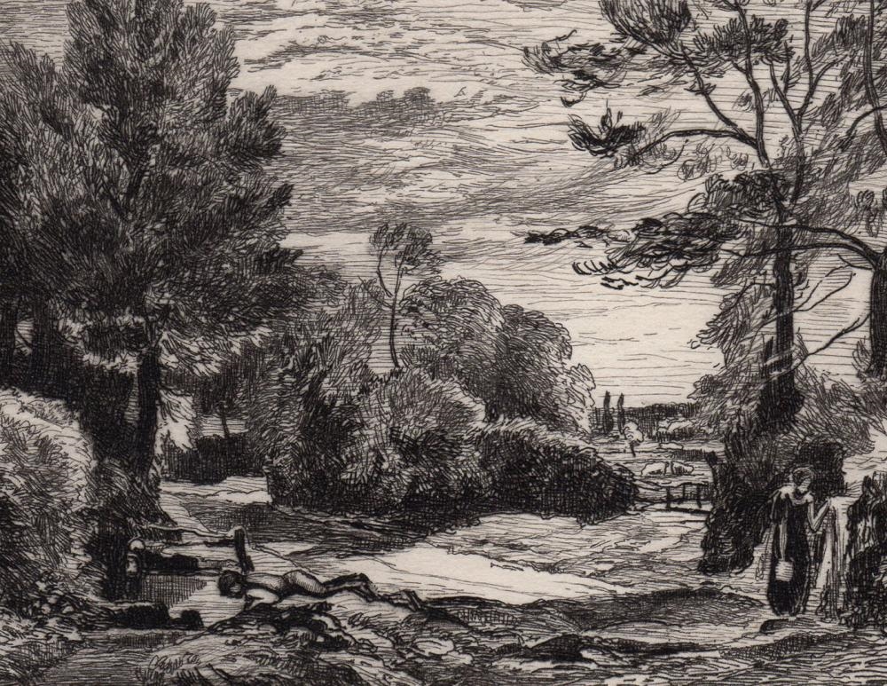 John Constable | John Constable Landscape 1875 etching | MutualArt