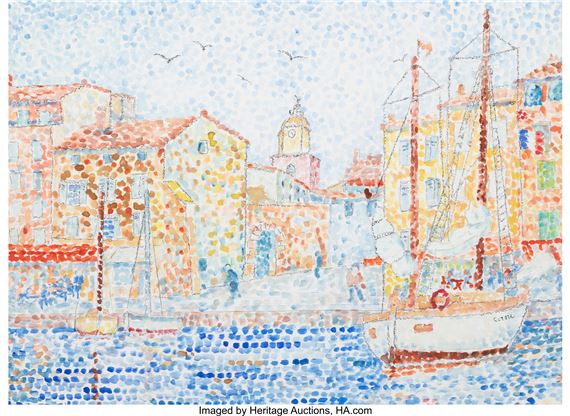 Yvonne Canu | Le port de Saint-Tropez | MutualArt