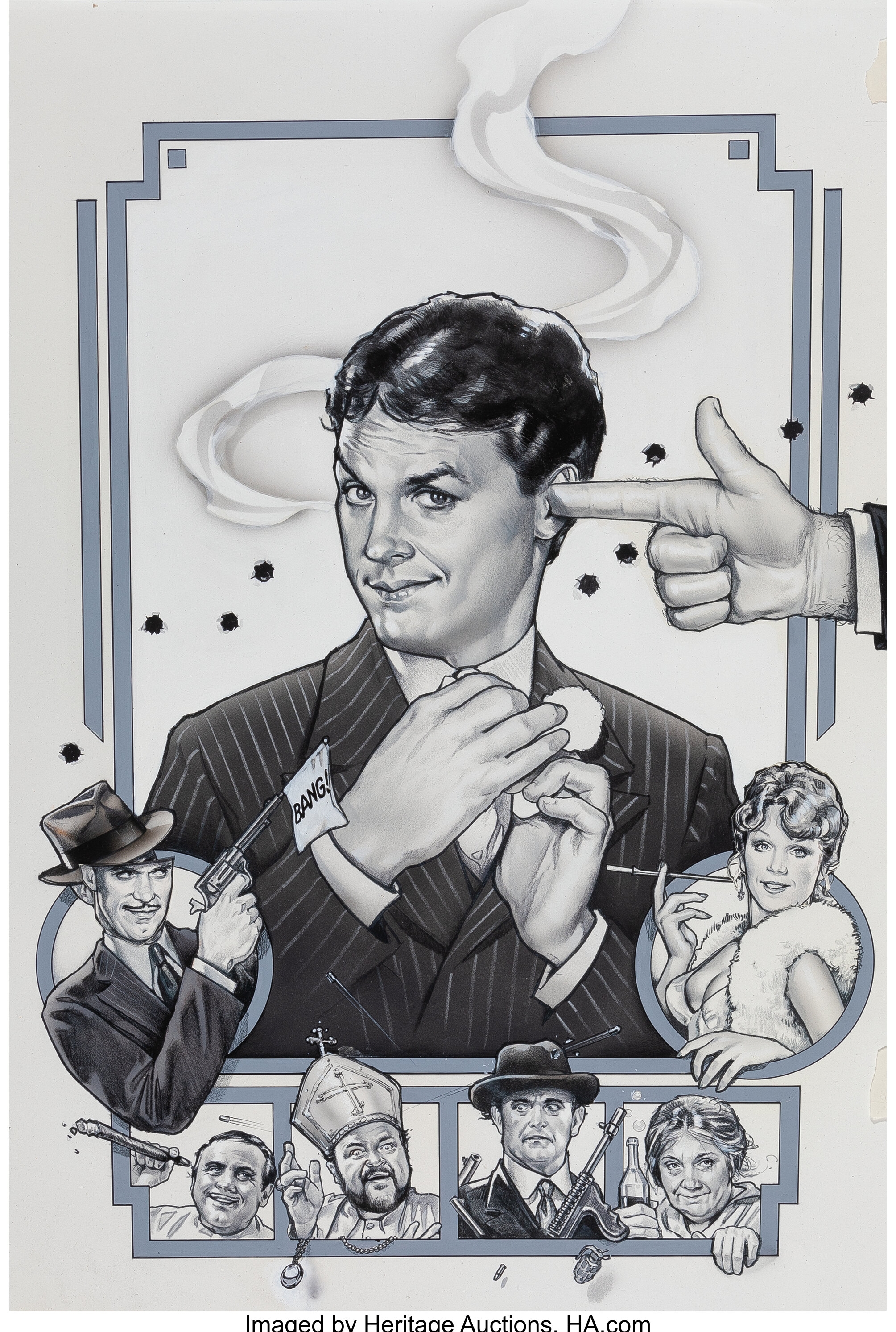 Drew Struzan | Johnny Dangerously, movie poster comprehensive/concept ...