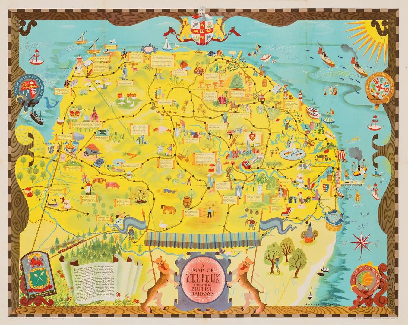Gordon Burrows | A MAP OF NORFOLK | MutualArt