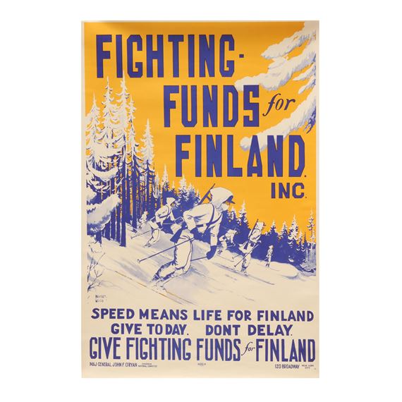 Worden G. Wood | WWII Fighting-Funds for Finland (Circa 1940) | MutualArt