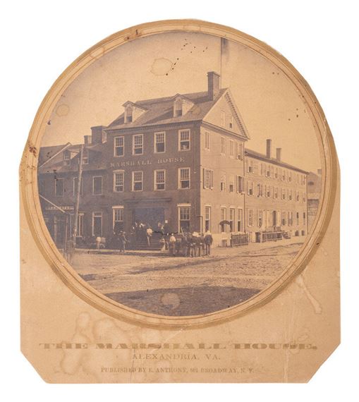 Elmer Ellsworth | CIVIL WAR]. The Marshall House, Alexandria, Virginia ...