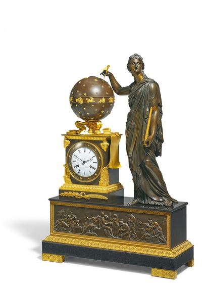 Jean-joseph Lepaute | MONUMENTAL MARBLE CLOCK URANIUM WITH ROTATING ...