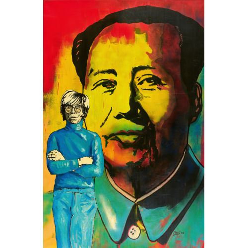 Roland Muri | Portrait Andy Warhol mit Mao | MutualArt