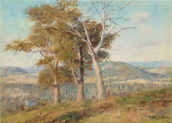 Frederick McCubbin | GUM TREES - MT MACEDON (1904) | MutualArt