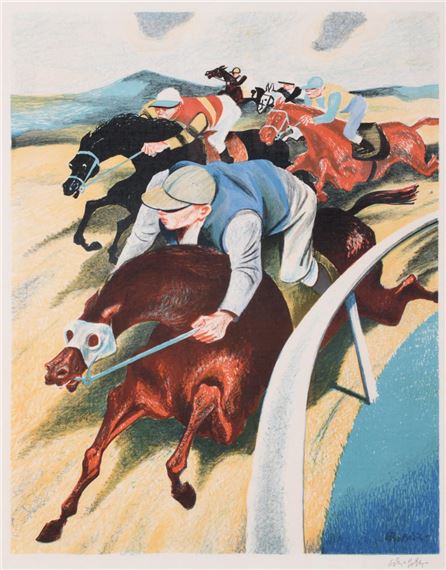 William Gropper | THE HORSE RACE (1935) | MutualArt