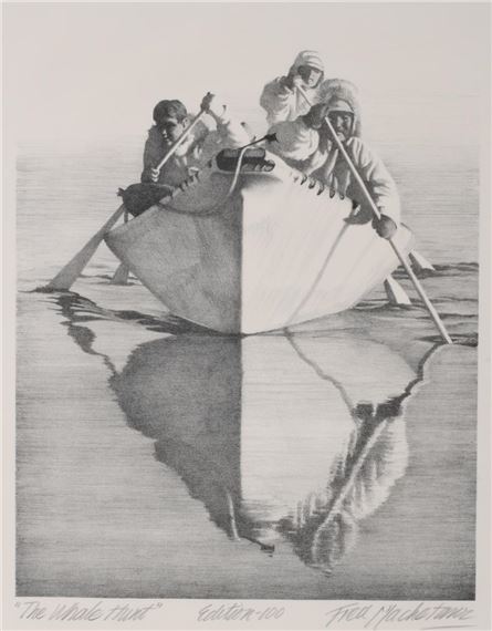 Fred Machetanz | THE WHALE HUNT | MutualArt