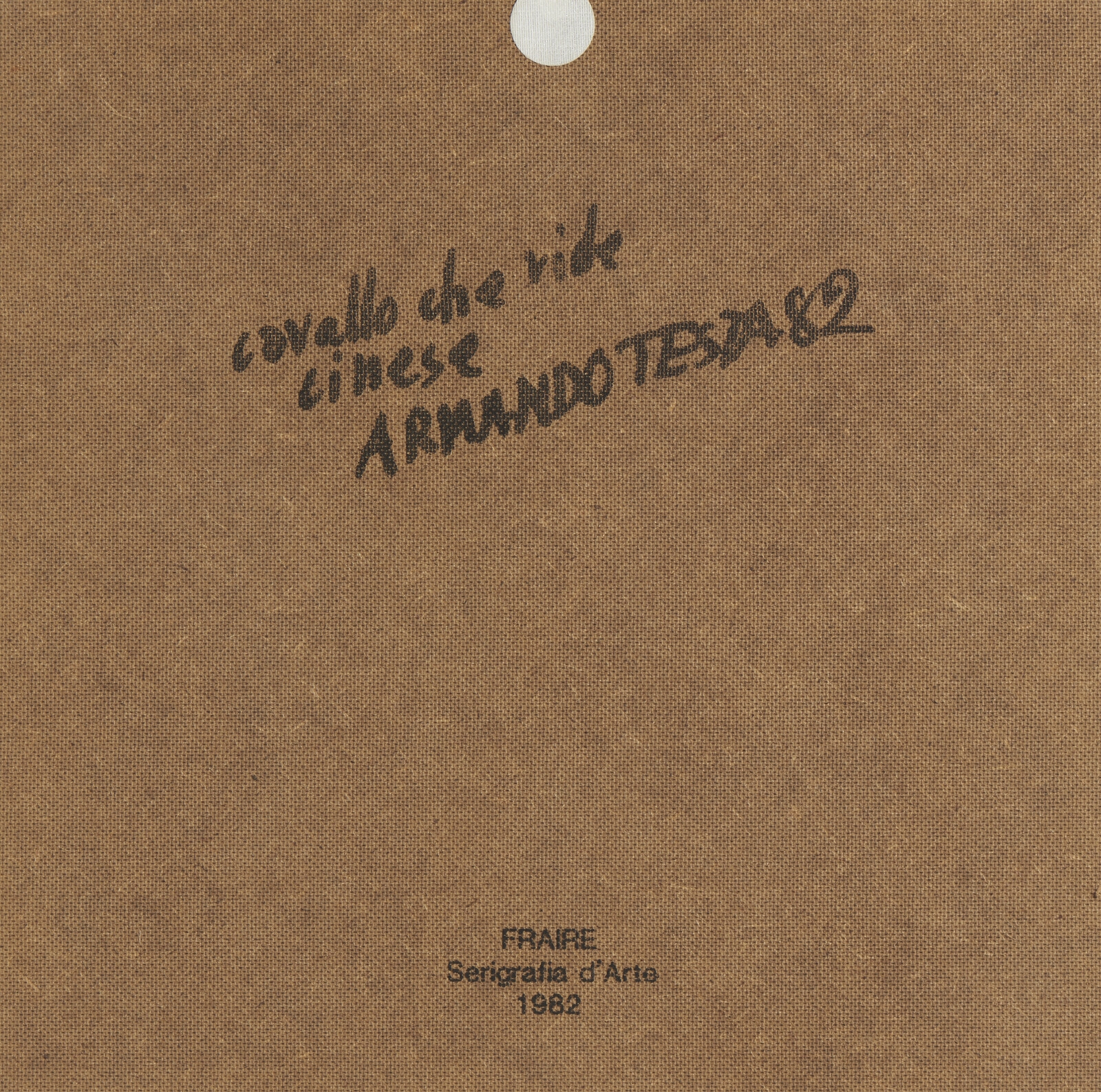 Armando Testa | CAVALLO CHE RIDE CINESE (1982) | MutualArt