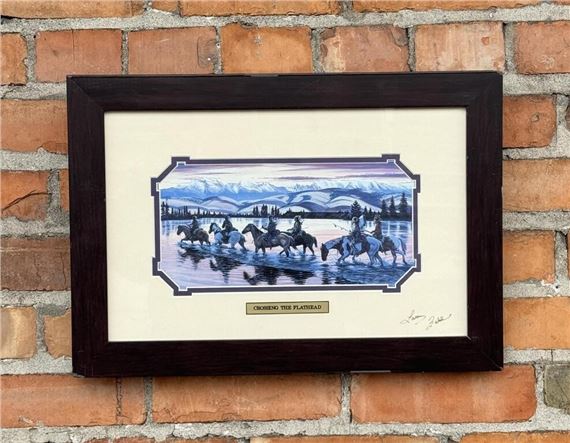 Larry Zabel | Larry Zabel Crossing the Flathead Print | MutualArt