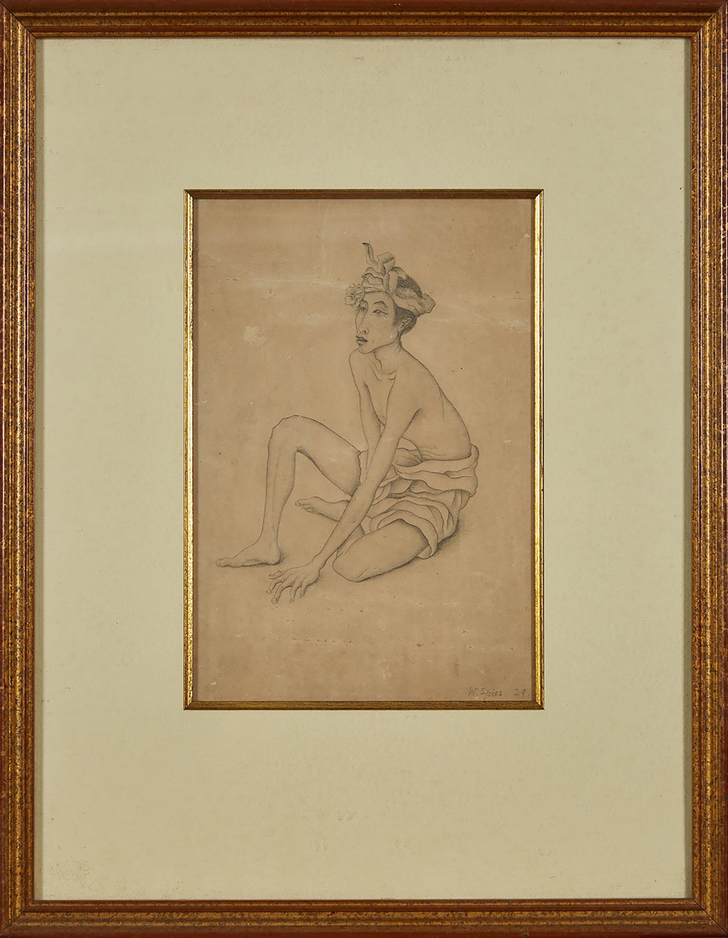 Walter Spies | Portrait of a Balinese Man (Sitting Balinese Man (1929 ...