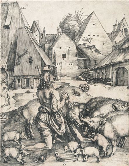 Albrecht Dürer | The Prodigal Son (Circa 1496) | MutualArt