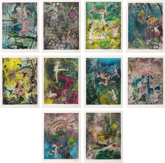 Roberto Matta | Four Dancing Figures | MutualArt