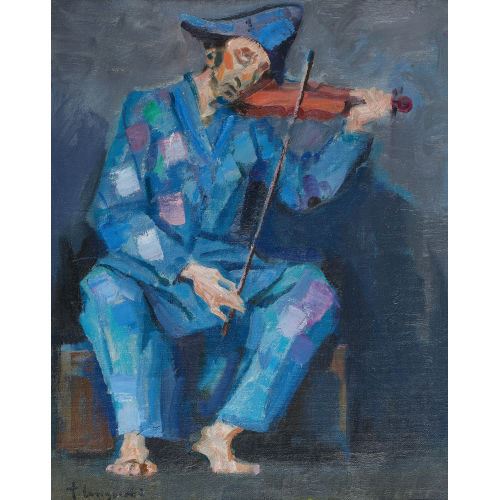 Trento Longaretti | Violonista del circo (1986) | MutualArt