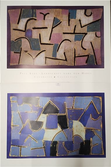 Paul Klee | Two large unframed Paul Klee prints | MutualArt