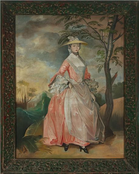 Spanish School, 20th Century | Escuela Española del siglo XIX - Reatrato de dama | MutualArt