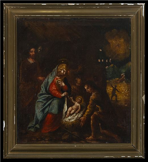 Colonial School, 17th century | Escuela Colonial del siglo XVII - La Natividad | MutualArt