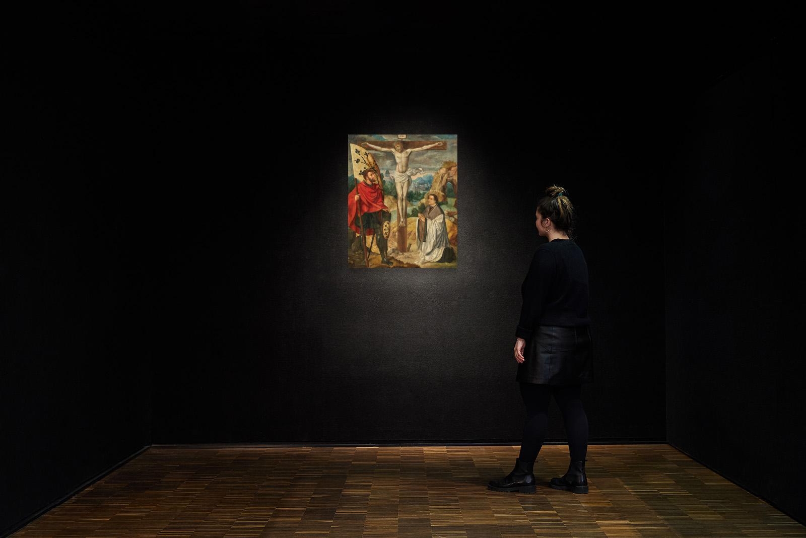 Barthel Bruyn the Elder | Christ as the Cross with the St Gregory the ...