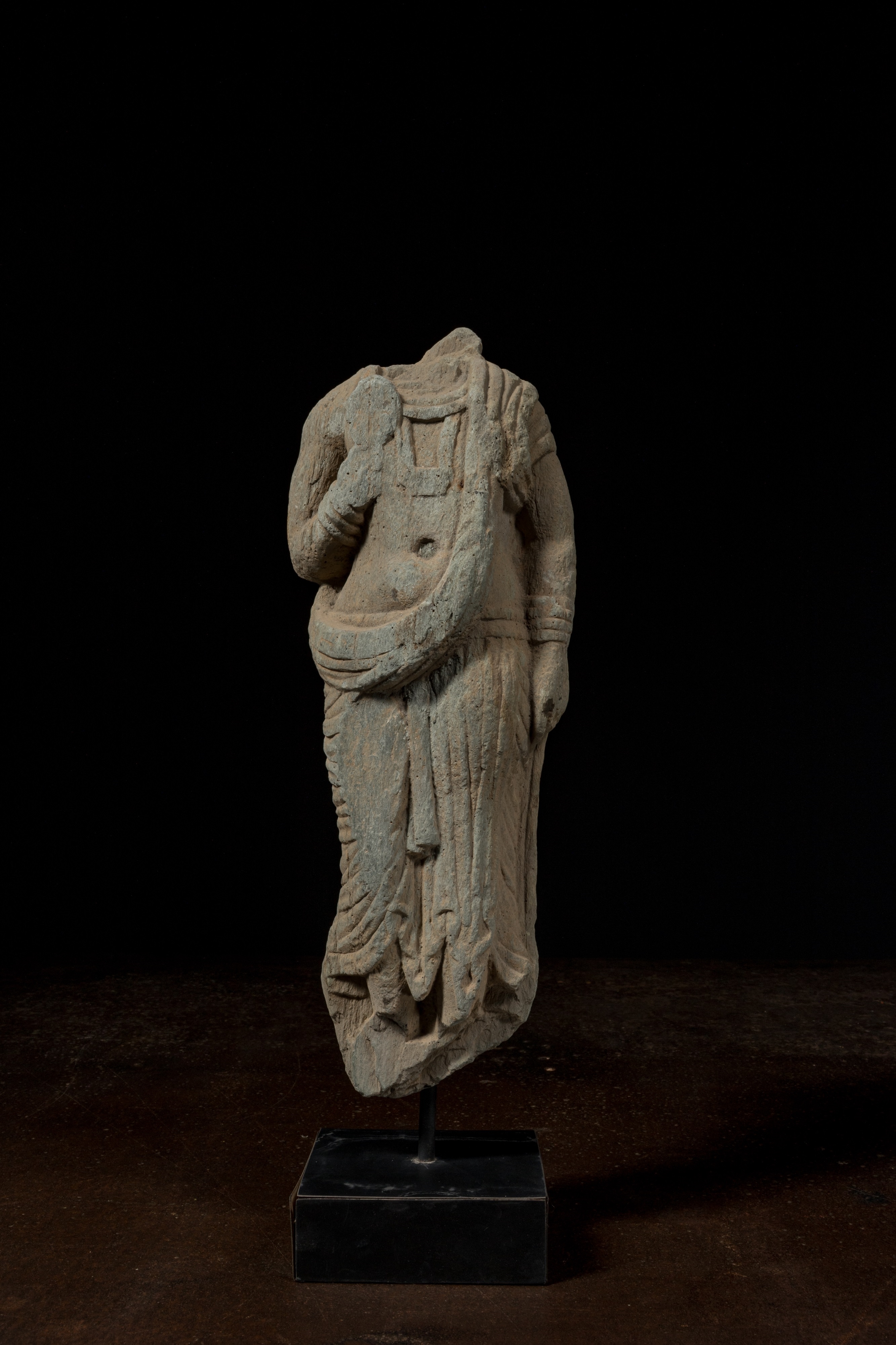 Gandharan School, 4th Century | STANDING STONE TORSO OF A BODHISATTVA ...