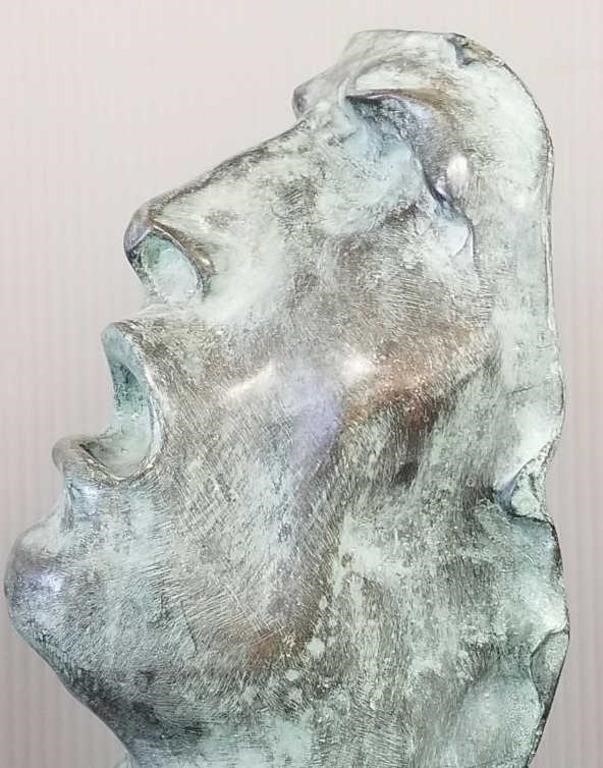 Auguste Rodin | Bronze sculpture after Rodin Mask of Sorrow on | MutualArt