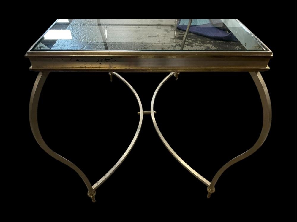Maison Jansen | Maison Jansen Style Glass Top Table | MutualArt