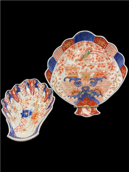 Similar | Vibrant Imari Shell Dish Duo | MutualArt