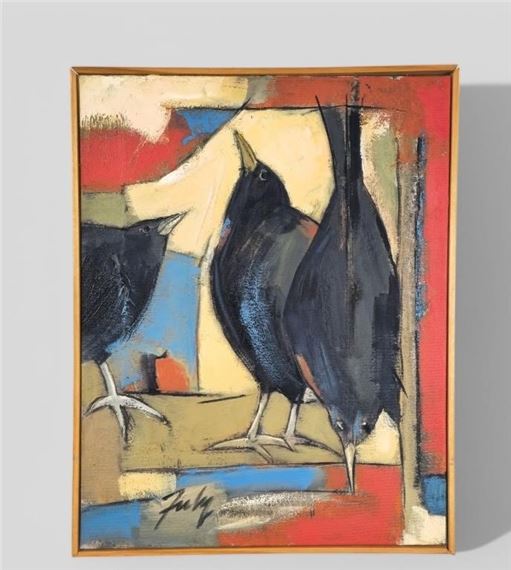 Douglas Fiely | Black birds | MutualArt