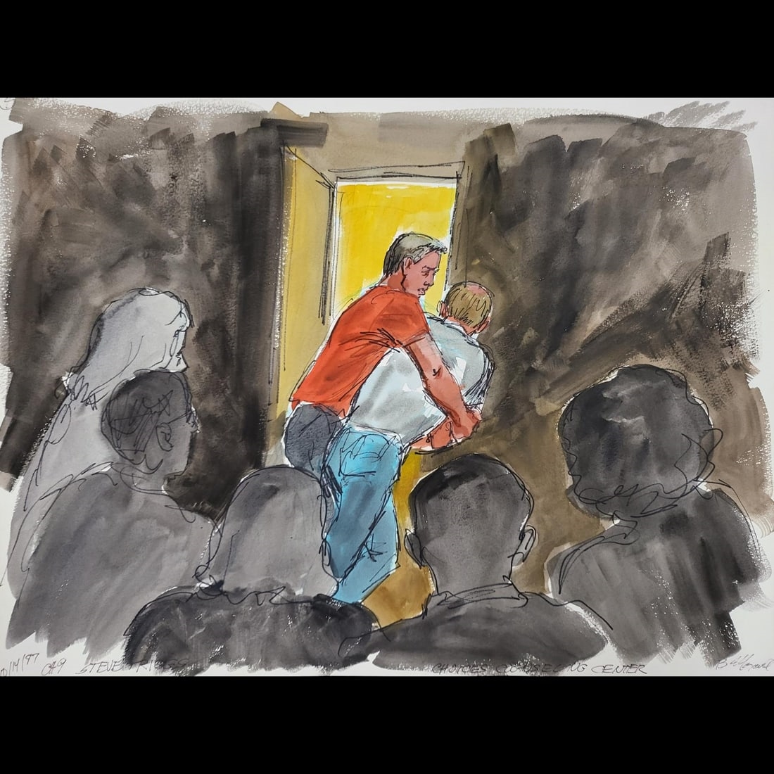 Barbara Maxwell | Courtroom Scene Paintings | MutualArt