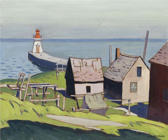 Alfred Joseph Casson | Lighthouse at Bronte (1927) | MutualArt