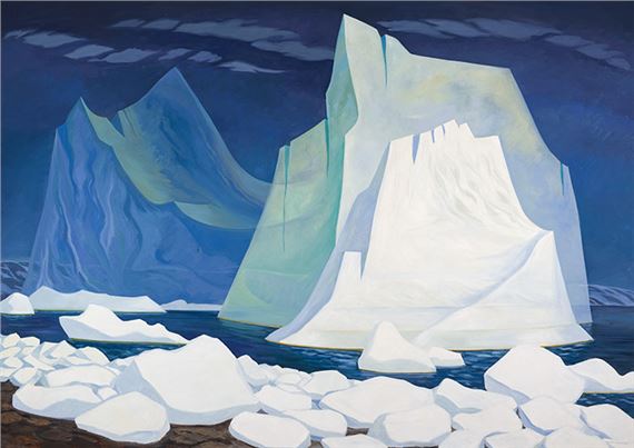 Doris McCarthy | Iceberg and the Aurora (1997) | MutualArt