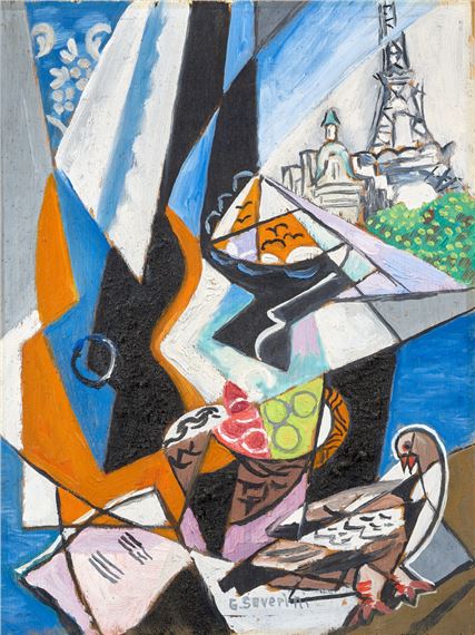 Gino Severini | Portrait of Paul Fort (1913 - 1914) | MutualArt