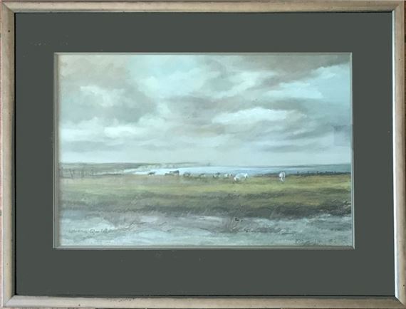 Corinne Quibel | Corinne QUIBEL - XXe Les vaches au pré Pastel (2025 ...