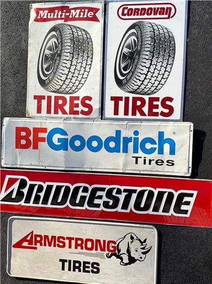 Goodrich | Five tire signs - Bridgestone | MutualArt