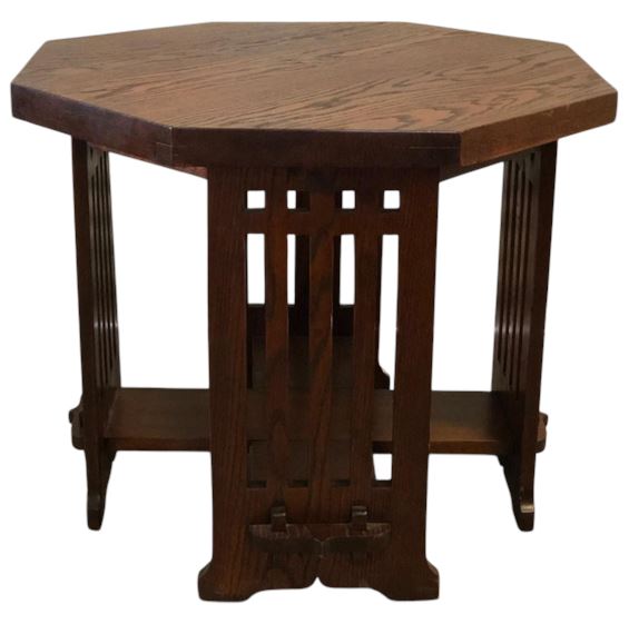 Charles Limbert | Limbert Octagonal Oak Library Table | MutualArt