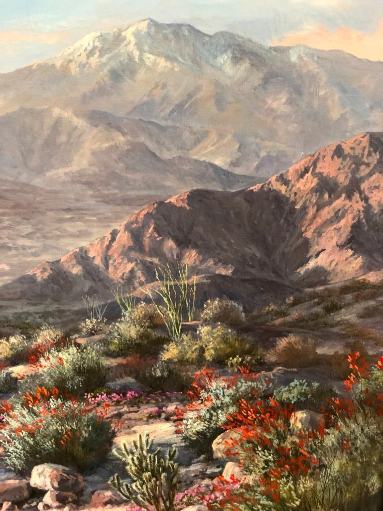 Jacqueline Lewis Bowker | Huge Custom Desert Scene Oil Painting By J ...