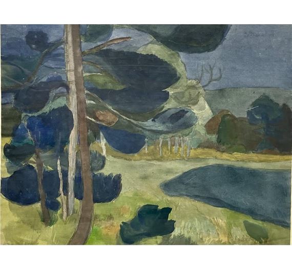 Robert Piesen | Strom u jezera (1955) | MutualArt