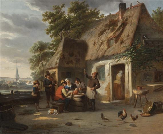 Charles Venneman | Outside the tavern | MutualArt