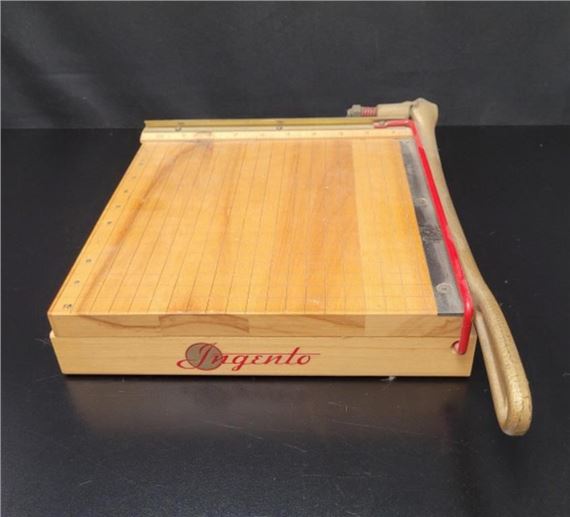 Cutter | Ingento Wood & Cast Iron Paper Cutter | MutualArt