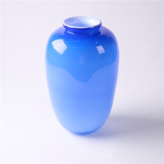 John Croucher | A John Croucher Cobalt Vase | MutualArt